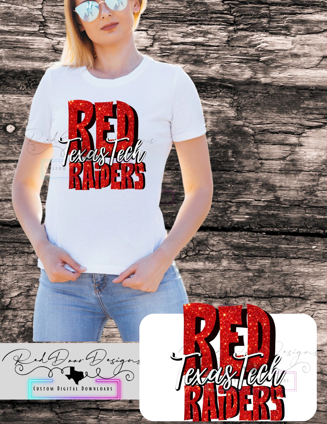Red Raiders Glitter Png Download - Etsy