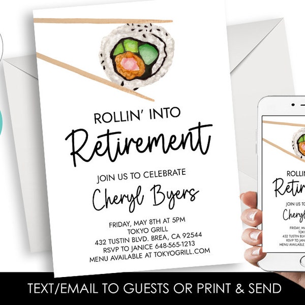 Retirement Lunch Invitation - Etsy