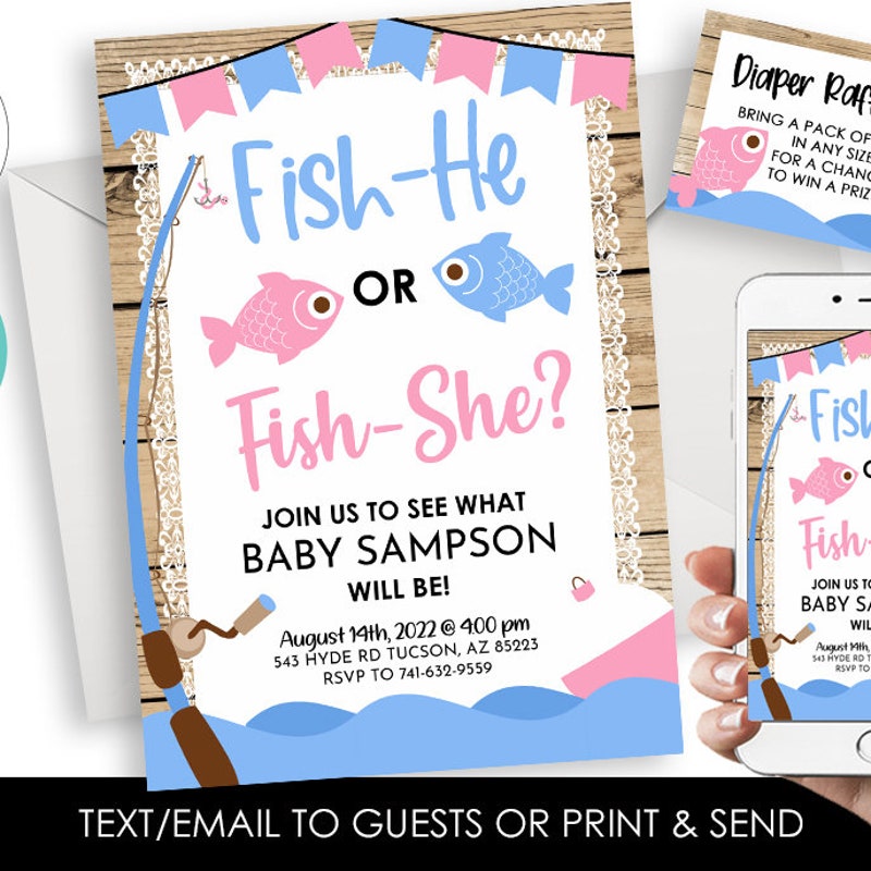 Gender Reveal Fishing - Etsy