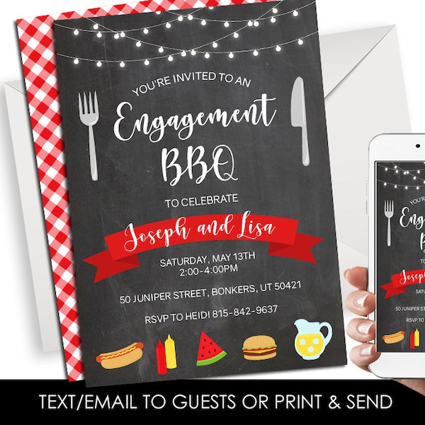 Bridal Cookout Invitation - Etsy