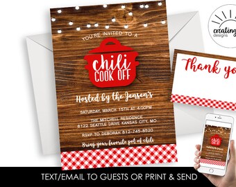 Cook off Invitation - Etsy