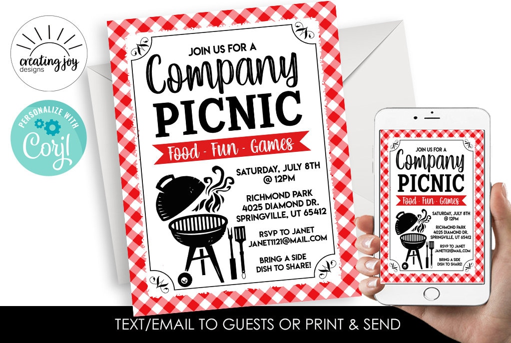 Company Picnic Invitation Flyer