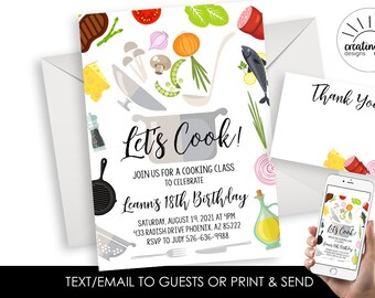 Cooking Invitation | Etsy