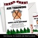 Editable Axe Throwing Invitation Invite Digital 5x7 Adult Lumberjack ...