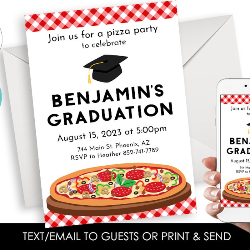 Graduation Pizza - Etsy