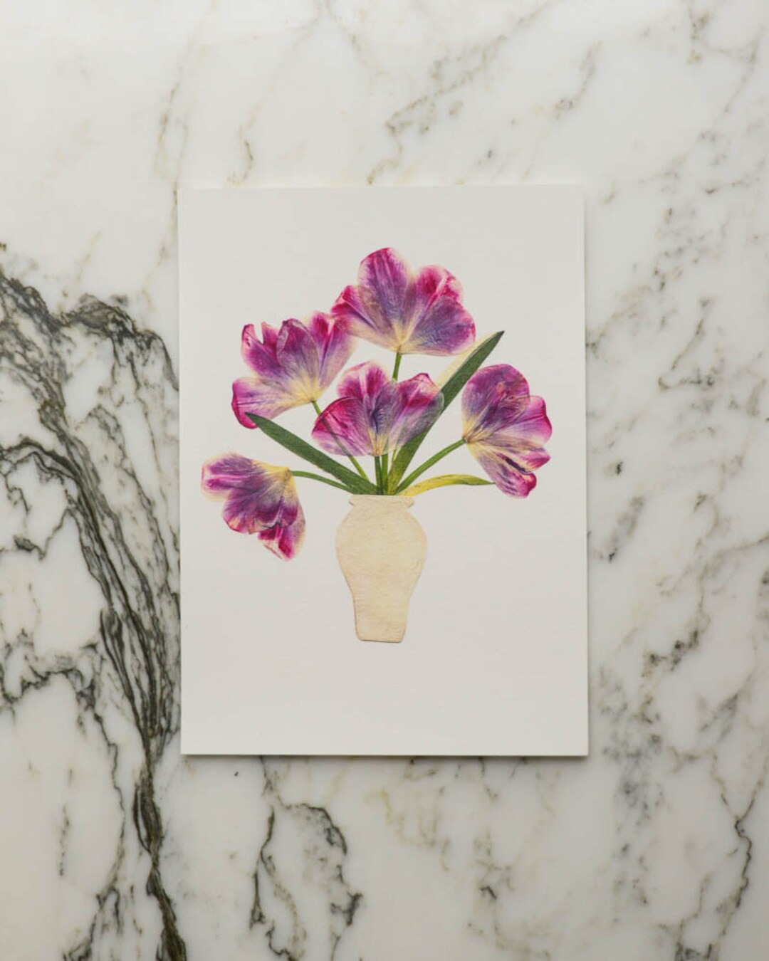 Little Flower Joys - Tulip | Print Reproduction Artwork of Pressed ...