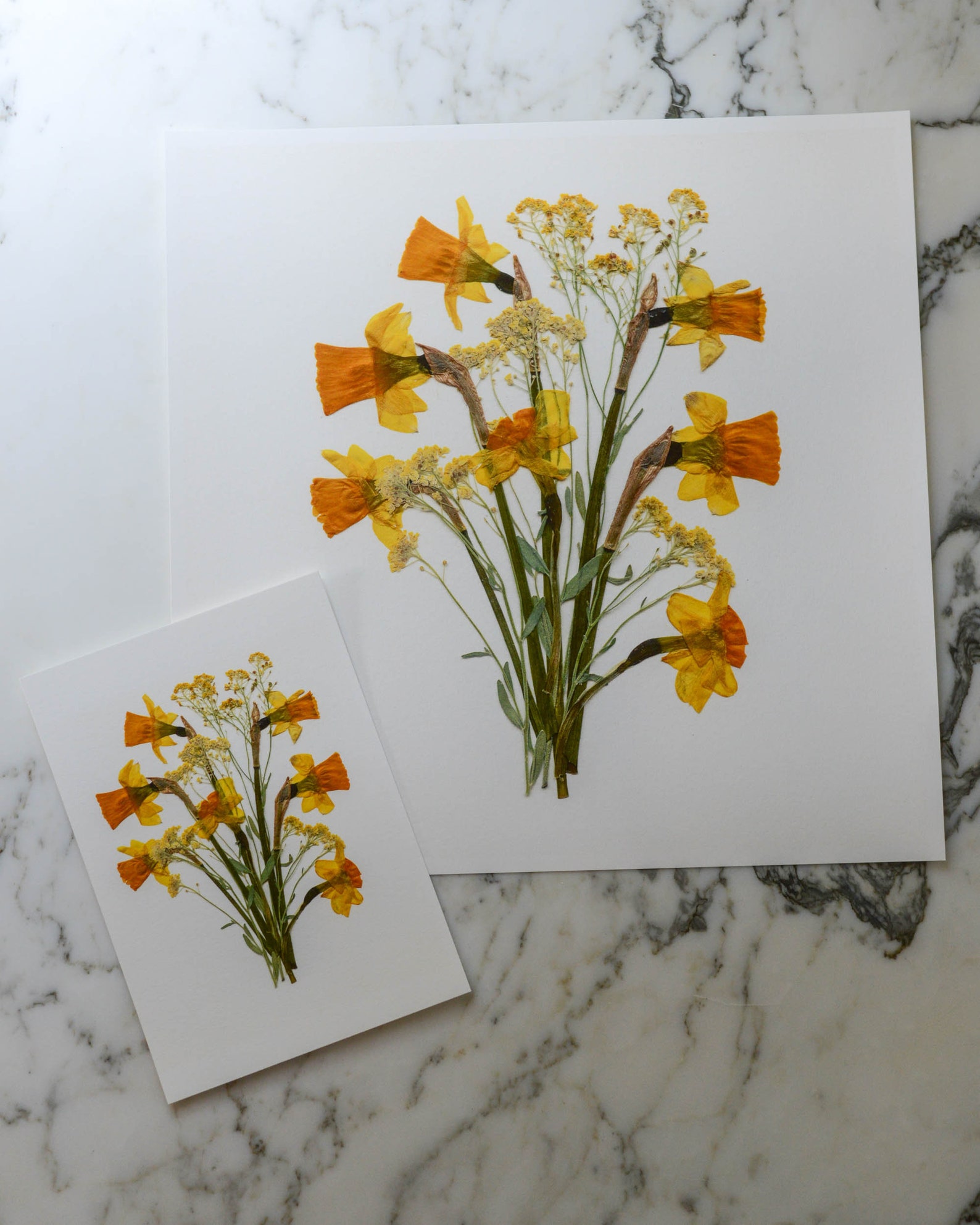 The March Bouquet Print Artwork of Pressed Flowers 100% - Etsy