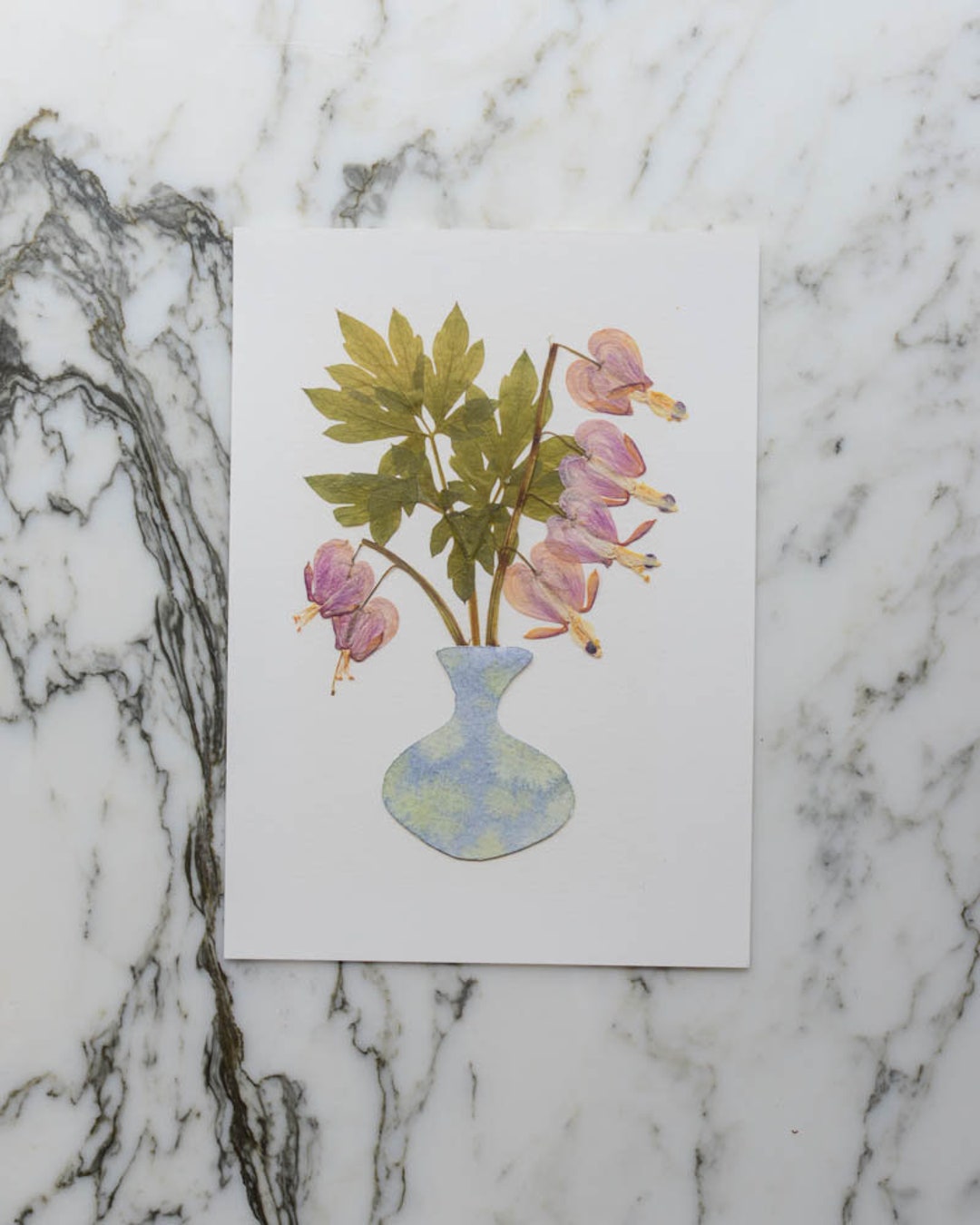 Little Flower Joys - Bleeding Hearts | Print Reproduction Artwork of ...