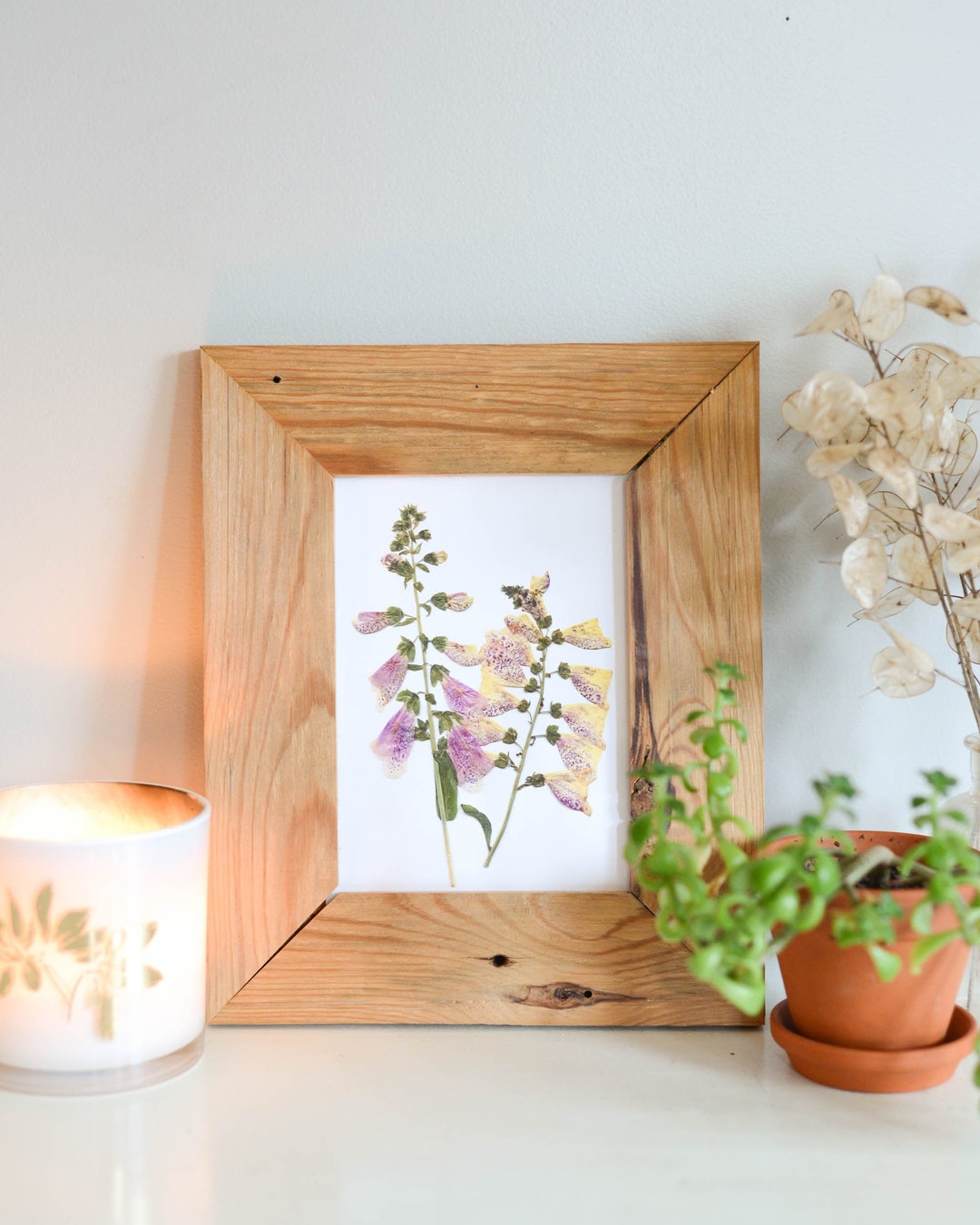 Foxglove Print Reproduction Artwork of Pressed Flowers - Etsy