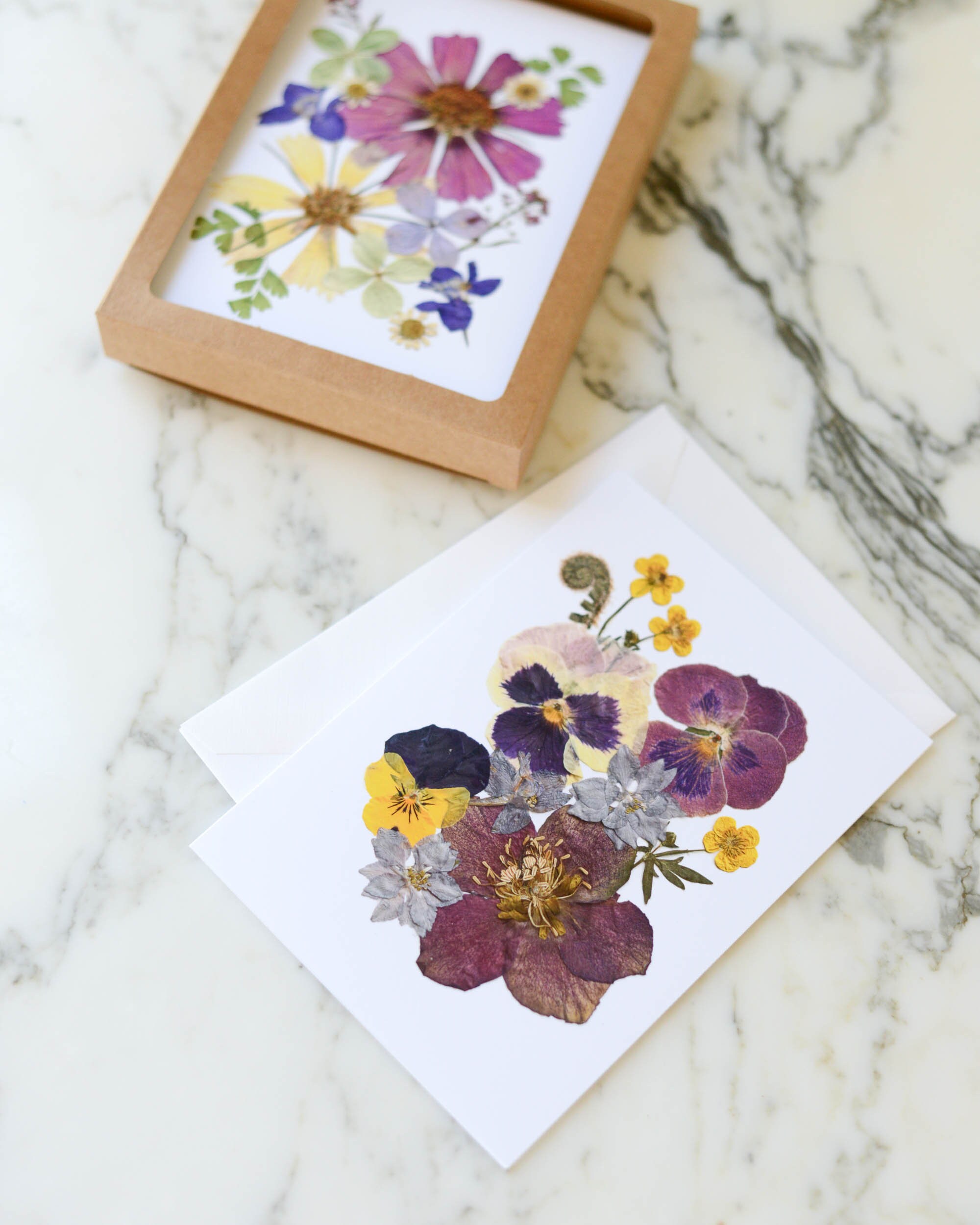 Four Seasons Blank Greeting Cards Set of Four With White | Etsy