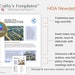 6 Page HOA Newsletter & Welcome Packet Template | Company Newsletter ...