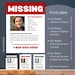 Missing Persons Poster Templates | Missing Person Flyer | Poster for ...