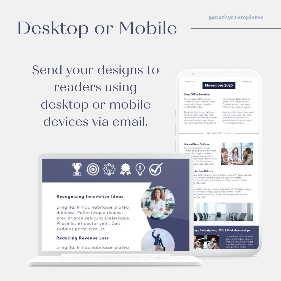 12 Monthly Newsletter Templates | Canva Newsletters | Internal News ...