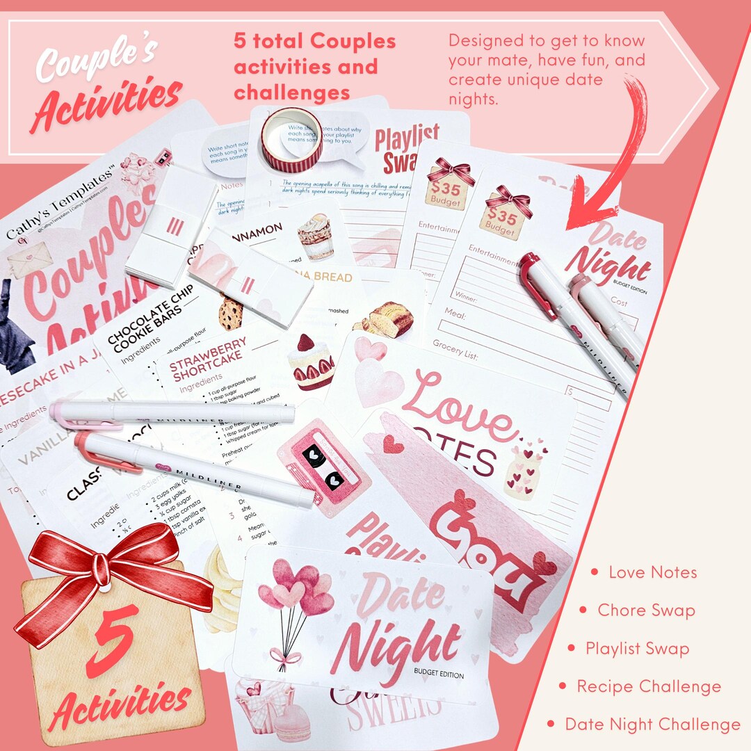 Couples Date Night Activities Date Night Games Date Night Planner for ...