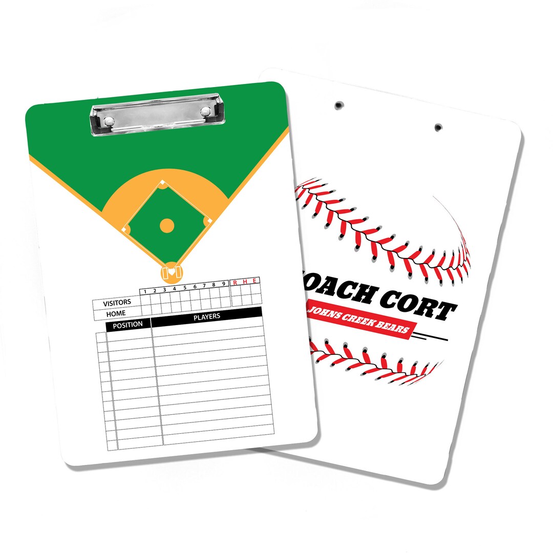 Baseball Coach Personalized Clipboard, Little League Coach - Etsy
