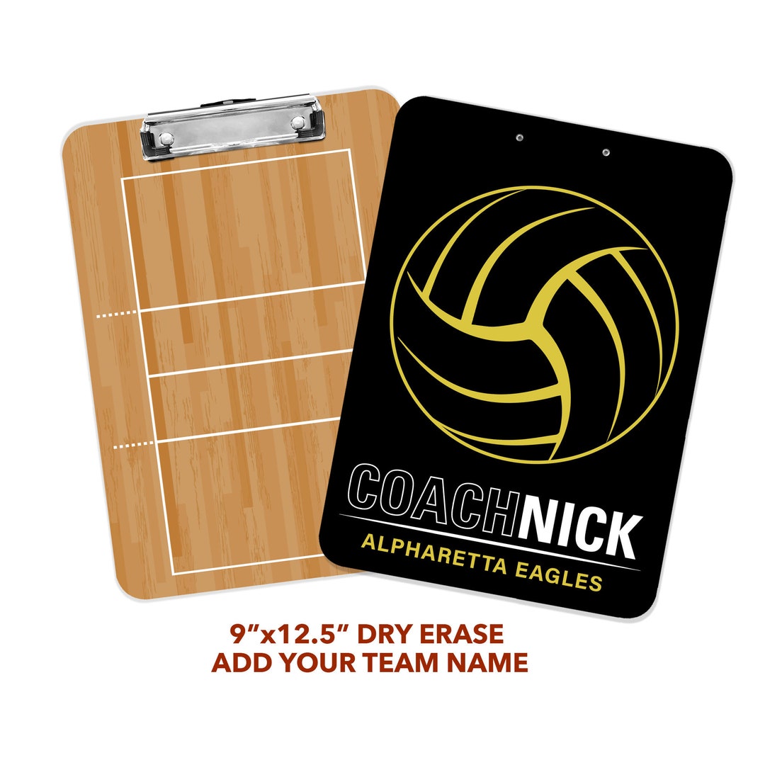 Volleyball Coach Clipboard Personalized Team Appreciation Gift - Etsy