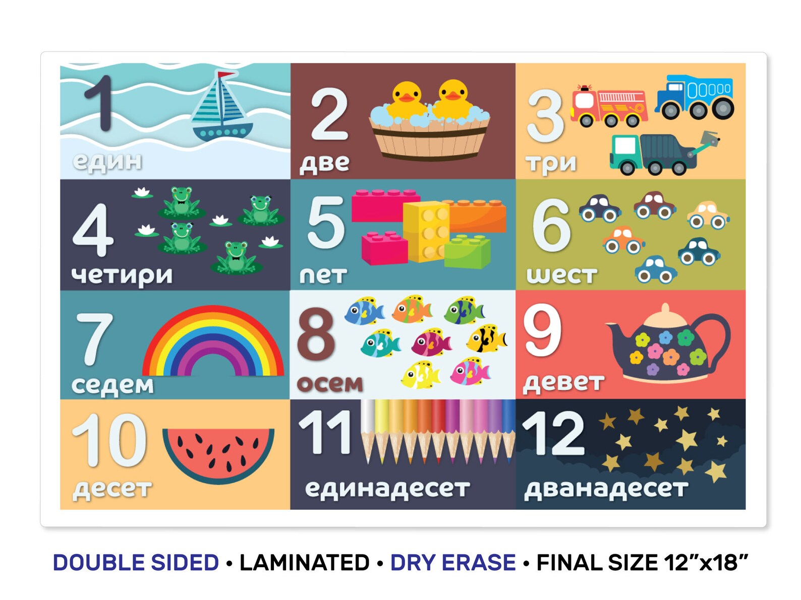 Bulgarian Cyrillic Alphabet ABC & Numbers Educational - Etsy