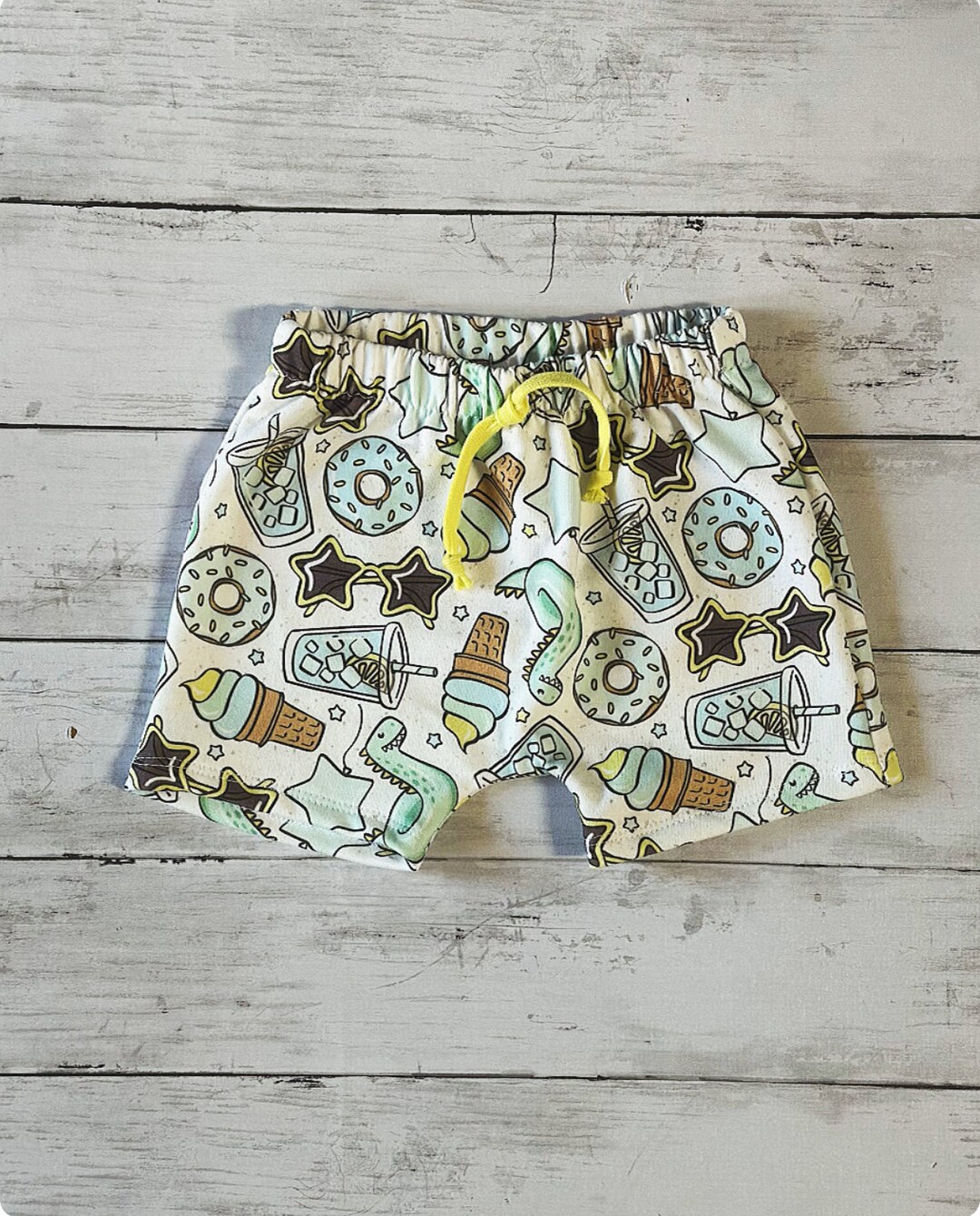 Summer Boy Shorts, Ice Cream Shorts, Donuts, Pool Time Shorties, Summer ...