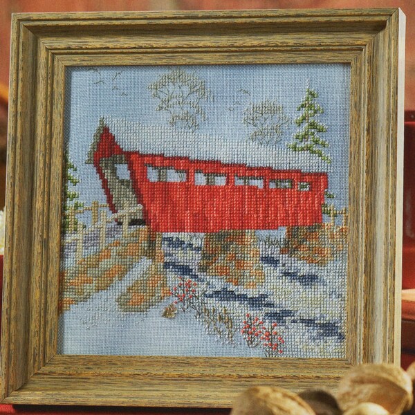 Covered Bridge Cross Stitch Pattern - Etsy