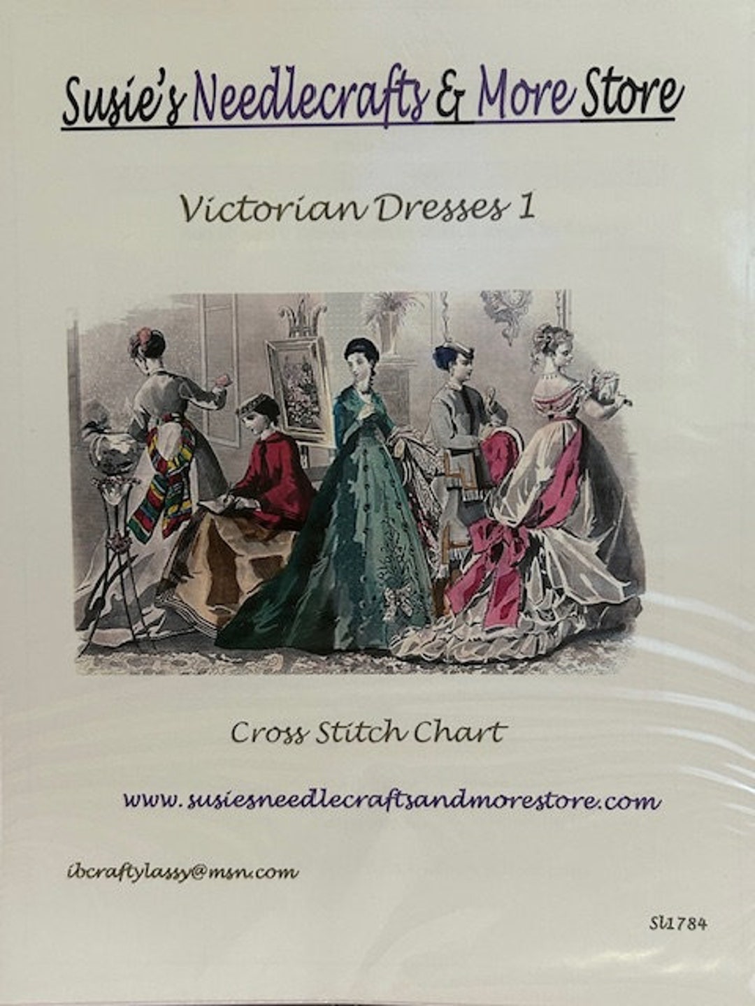 Cross Stitch Chart Pattern - Victorian Dresses 1 - Victorian ...