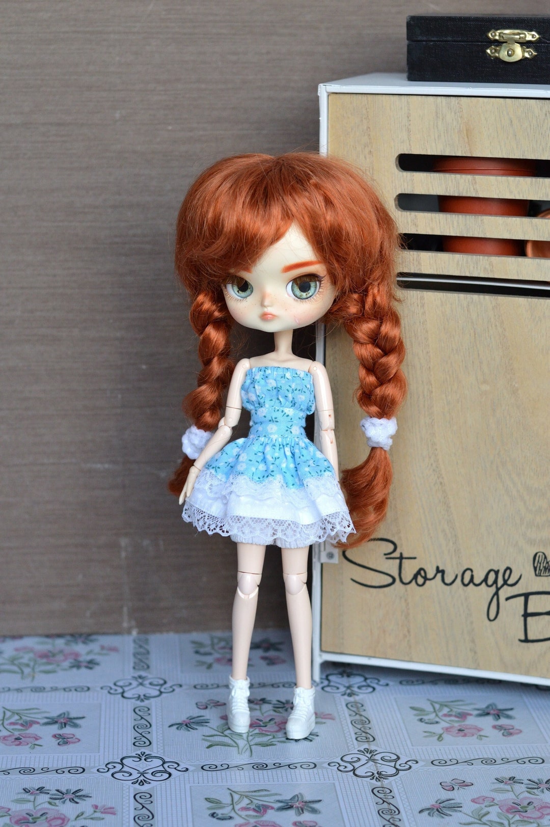 Aïri Blue Outfit With Little Flowers dal, Yeolume, Byul Obitsu 21 / 22 ...