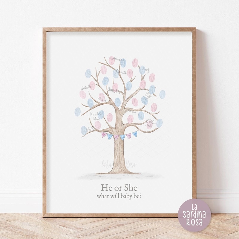 Gender reveal tree - Etsy España