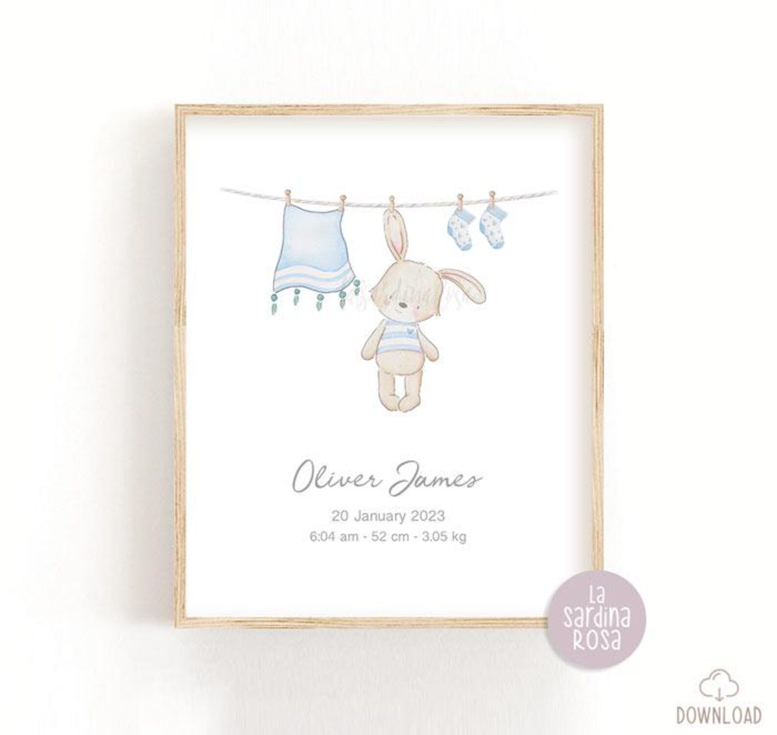 Personalized Baby Birth Print, Custom Name Print, Birth Stats Details ...
