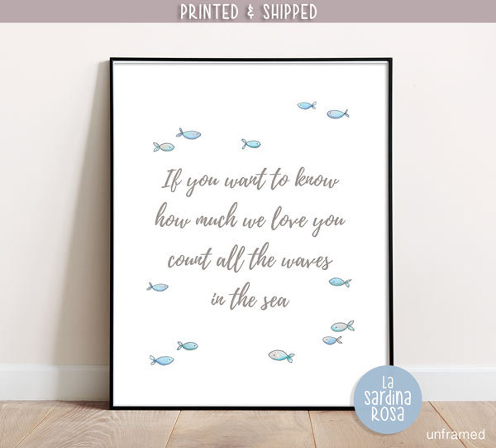 Nautical Nursery Art Baby Quotes Prints Ocean Theme Nursery | Etsy