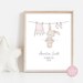 Personalized Baby Birth Print, Custom Name Print, Birth Stats Details ...