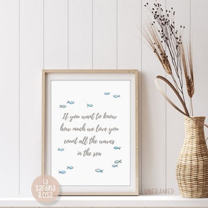 Nautical Nursery Art, Baby Quotes Prints, Ocean Theme Nursery Wall Art ...