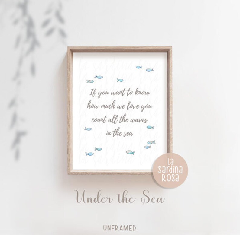 Nautical Nursery Art Baby Quotes Prints Ocean Theme Nursery | Etsy