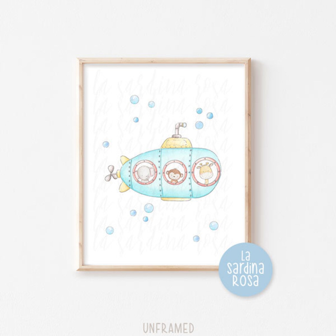 Submarine Print Adventure Nursery Decor Kids Room Wall Art | Etsy