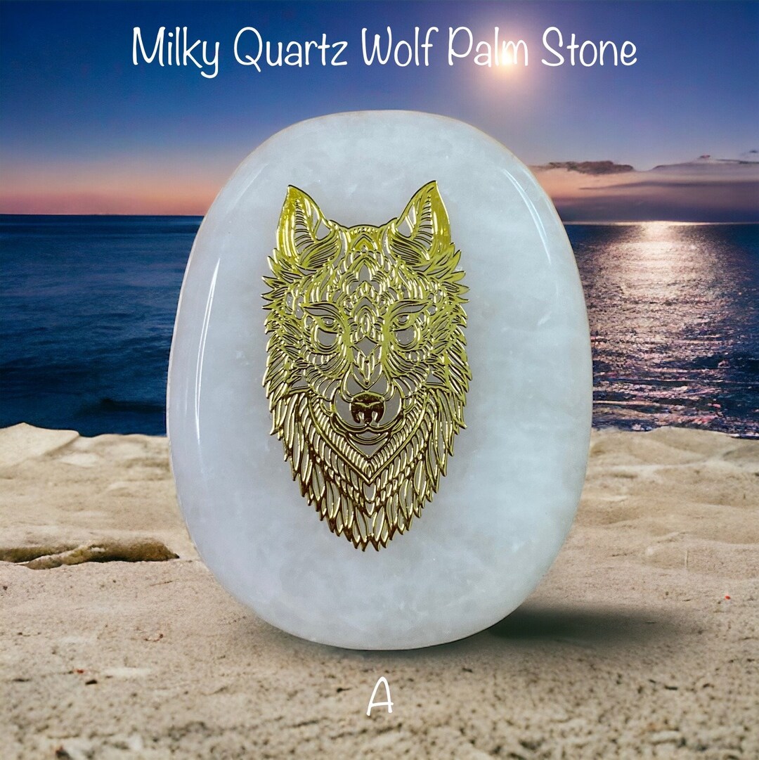 Wolf Palm Stones, Palm Stones, Worry Stones, Wolf, Wolves, Crystals ...