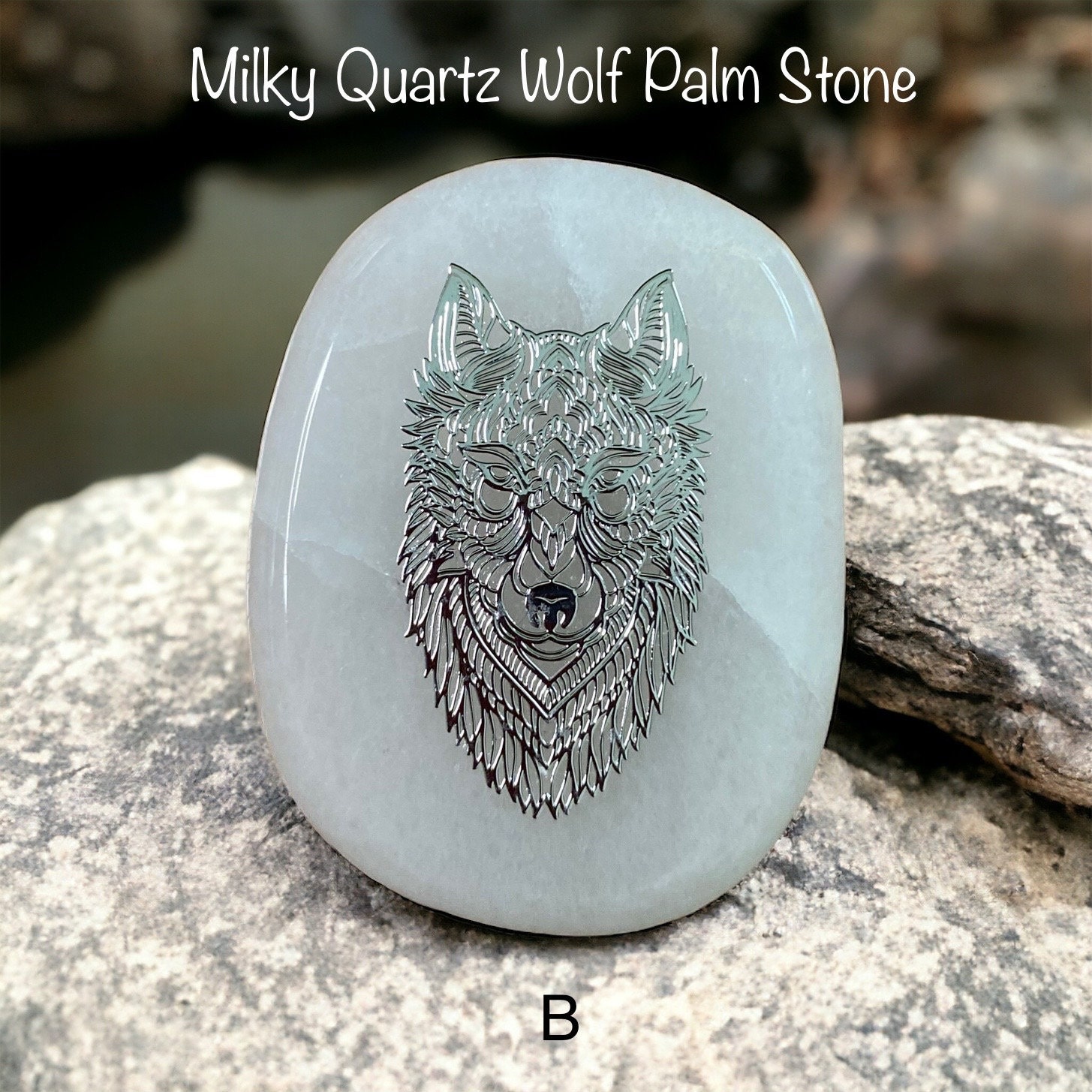 Wolf Palm Stones, Palm Stones, Worry Stones, Wolf, Wolves, Crystals ...