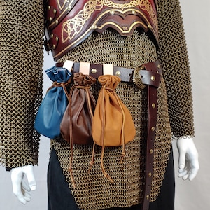 Leather Medieval Renaissance Belt Coin Pouch Pattern, Leathercraft ...