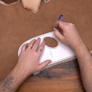 Kit Style Sheepskin Mitten Patterns Leathercraft Kit Patterns and ...