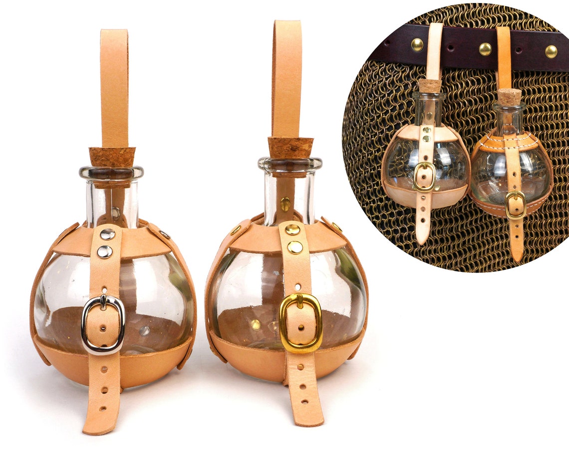 Potion Bottles and Holders Leather Potion Bottle Holder - Etsy