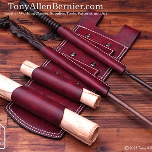 Leather Spell and Wand Holder Patterns. DIY Leather Craft Patterns for ...