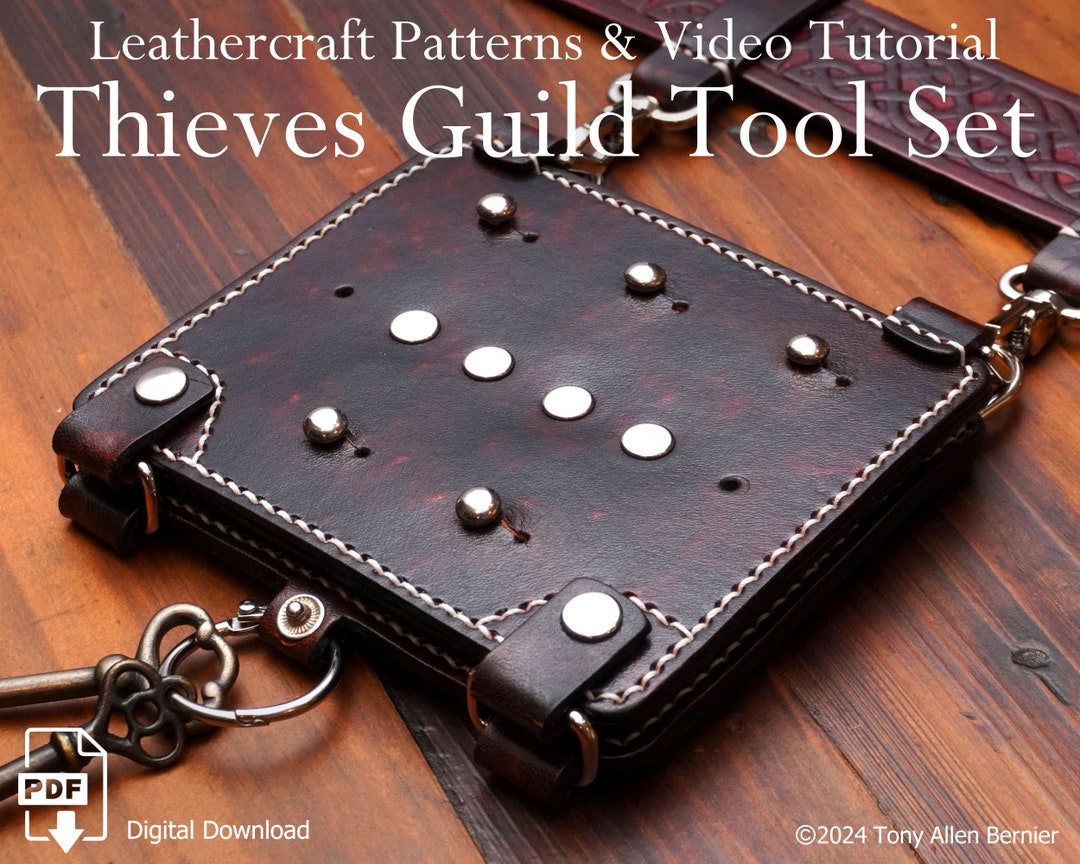 Thieves Tool Kit Lockpicking Case Leathercraft Patterns, Larp, Cosplay ...