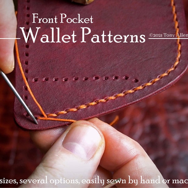 Leather Front Pocket Wallet Pattern - Etsy