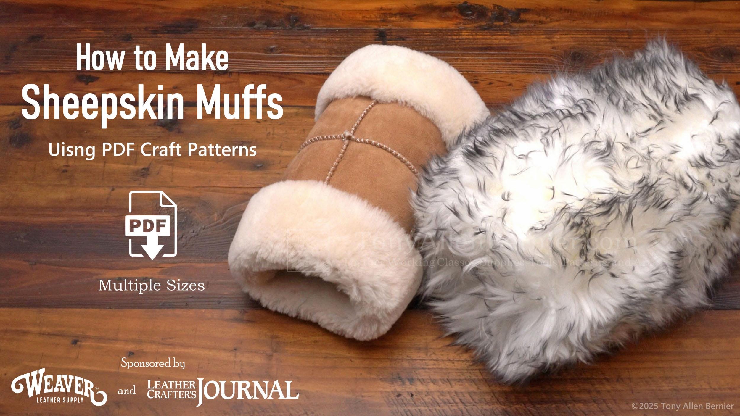Sheepskin Muff Patterns. Printable PDF Shearling Patterns for ...