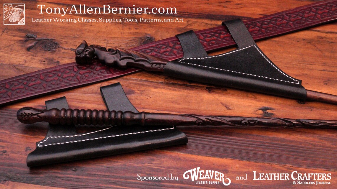 Leather Wand Sheath Patterns. 3 Sizes Each With 2 Angles. DIY ...