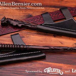 Leather Wand Sheath Patterns. 3 Sizes Each With 2 Angles. DIY ...
