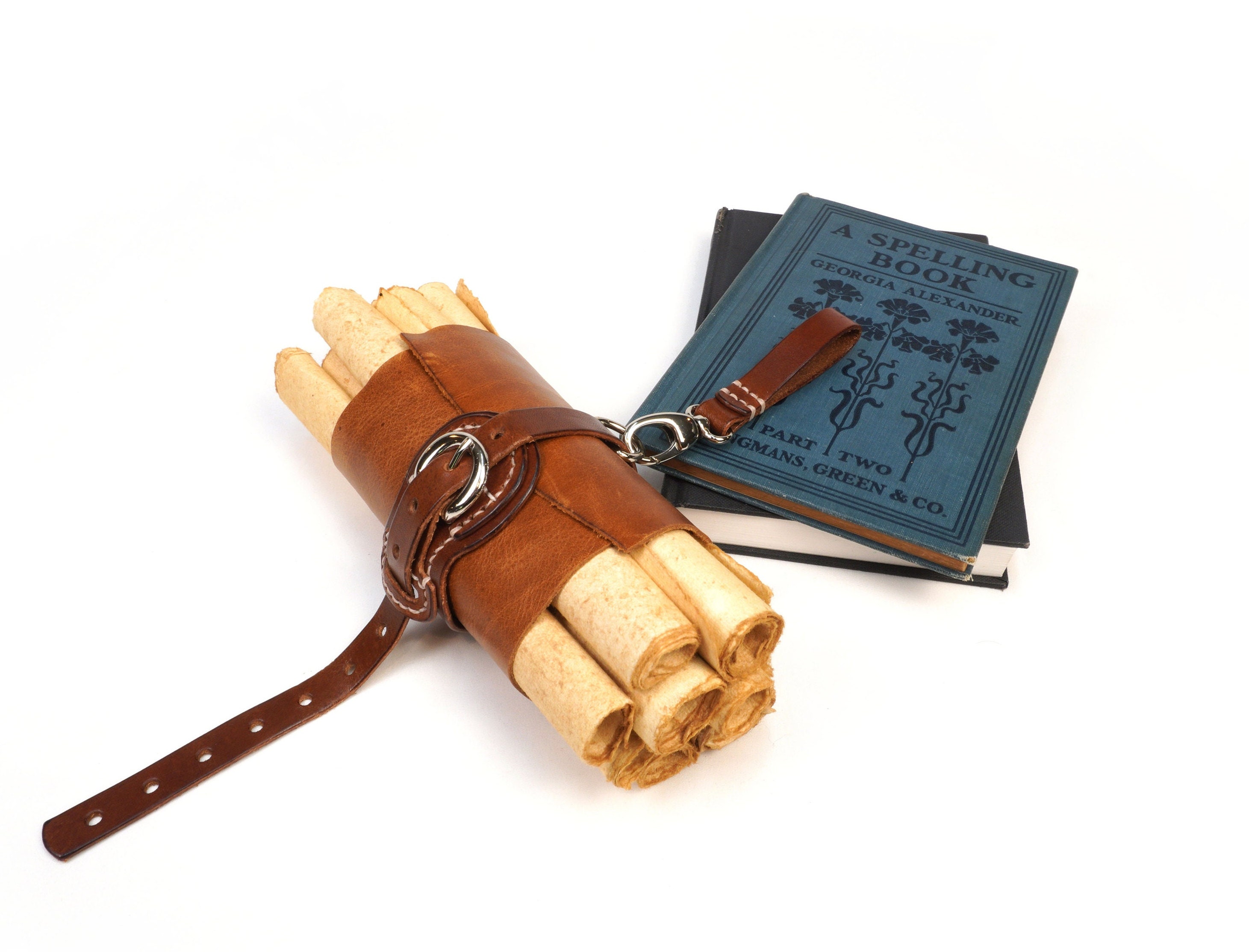Leather Book Holder Patterns That Also Hold Scrolls Spells - Etsy UK