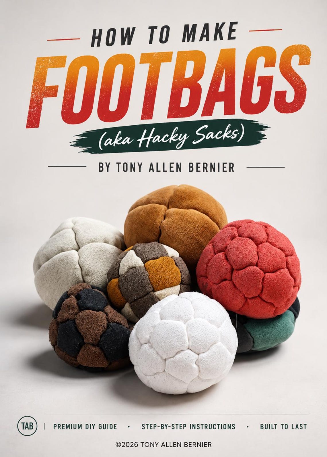 Footbag Patterns for 13 Different Style and Panel Designs With Step by ...