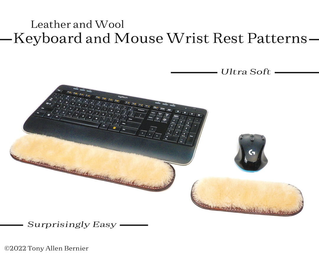 Leathercraft Patterns for Keyboard and Mouse Wrist Rests - Etsy