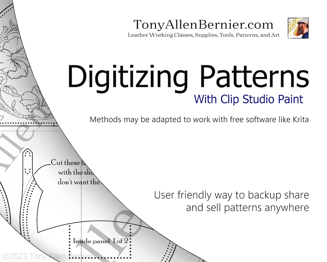 How to Digitize Sewing, Tooling, Art, and Craft Patterns. (physical USB ...