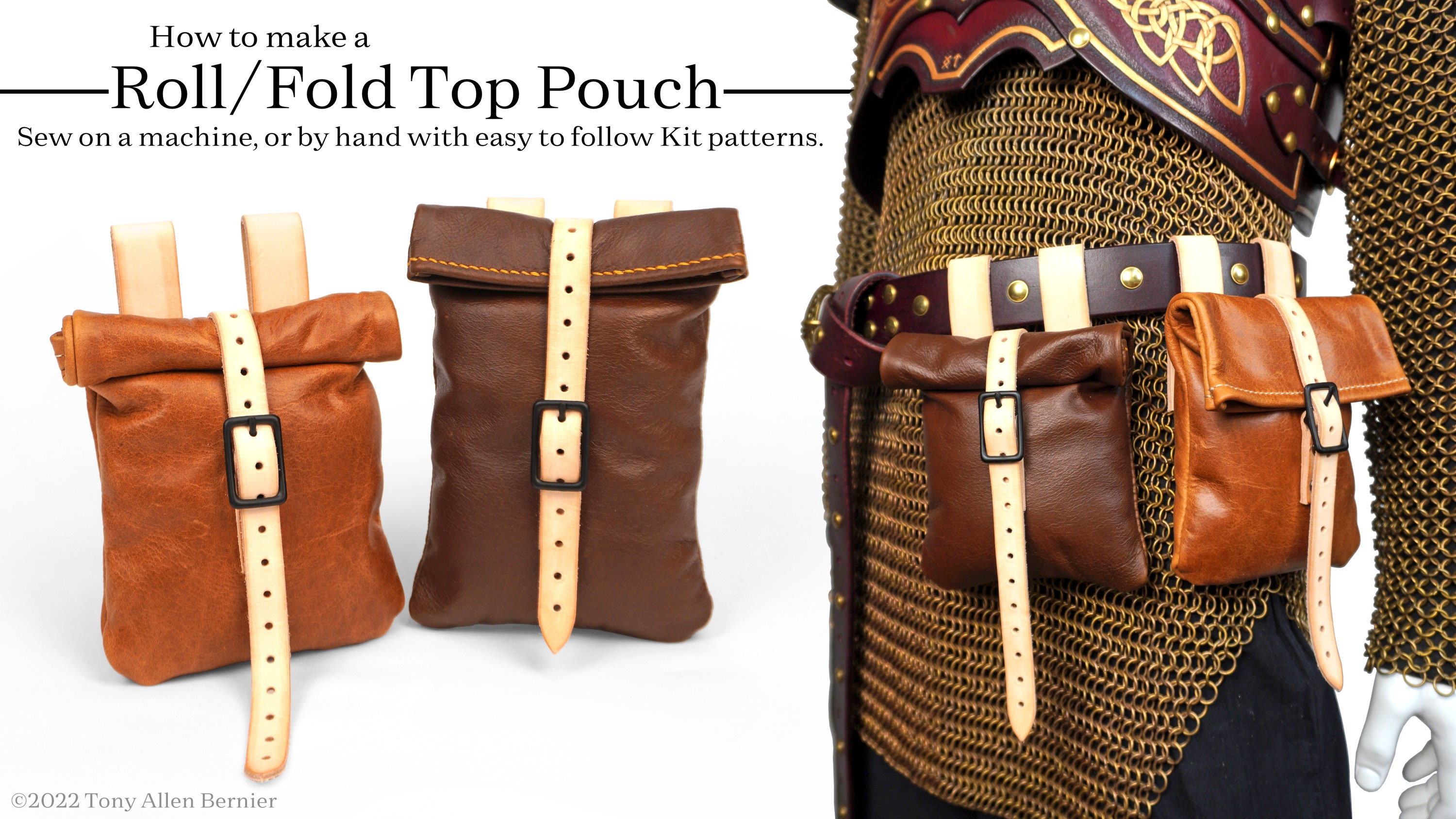 Medieval Renaissance Belt Accessories Leather Pattern Pack, LARP and ...