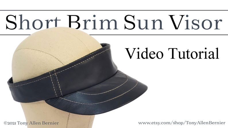 Free Short Brim Sun Visor Pattern and Instructional Video. - Etsy