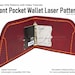 Leather Front Pocket Wallet SVG Patterns. Minimalist Style With 3 ...